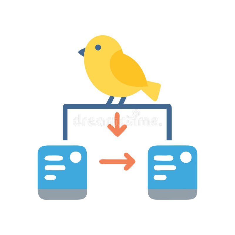Comprehensive Canary Deployment Icon Stock Vector - Illustration of ...