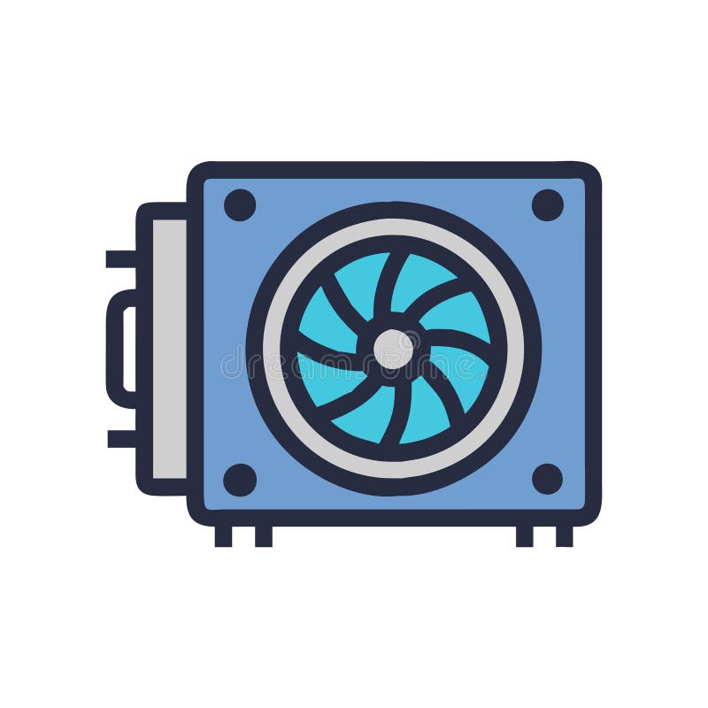 Comprehensive CPU Cooler Icon Stock Vector - Illustration of innovation ...