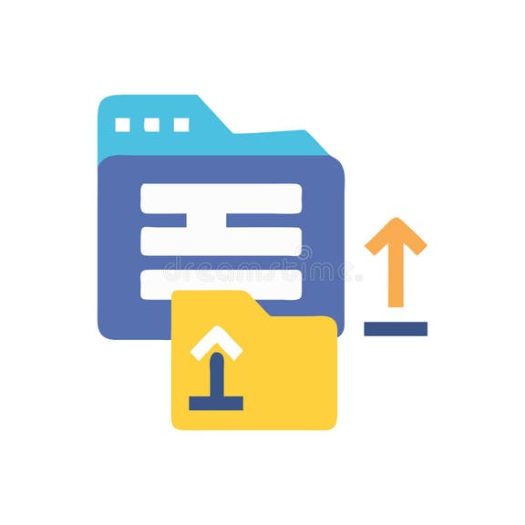 Comprehensive Data Archiving Icon Stock Vector - Illustration of device ...