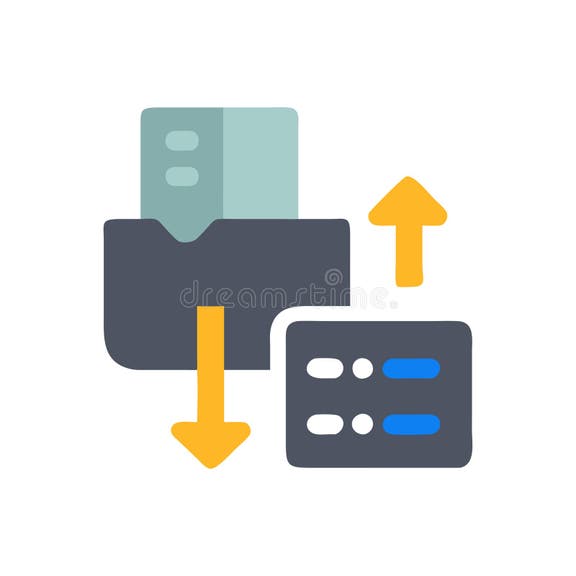 Comprehensive Data Compression Icon Stock Vector - Illustration of global, icon: 351630739