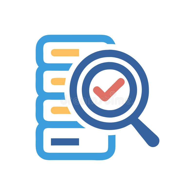 Comprehensive Data Integrity Checker Icon Stock Illustration ...