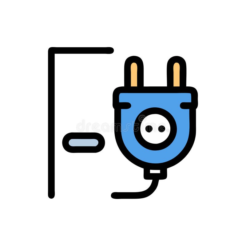 Comprehensive Electric Plug Icon Stock Vector - Illustration of ...