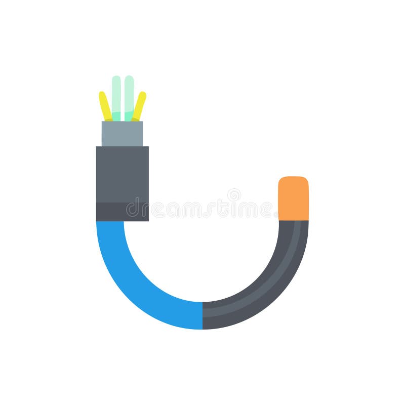 Comprehensive Fiber Optic Cable Icon Stock Vector - Illustration of ...
