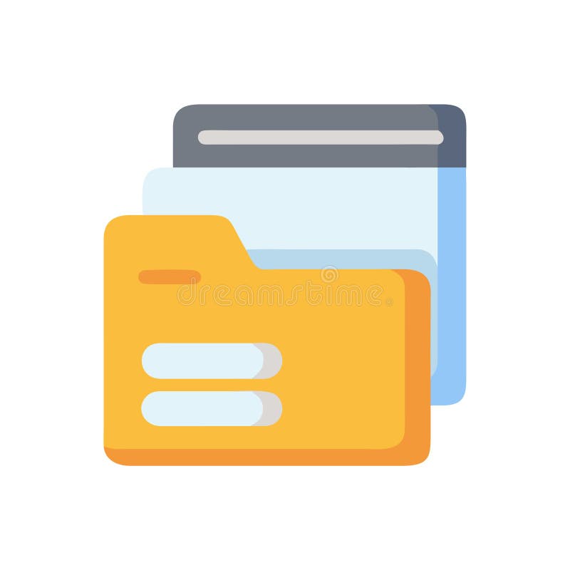 Comprehensive File Storage Icon Stock Vector - Illustration of ...