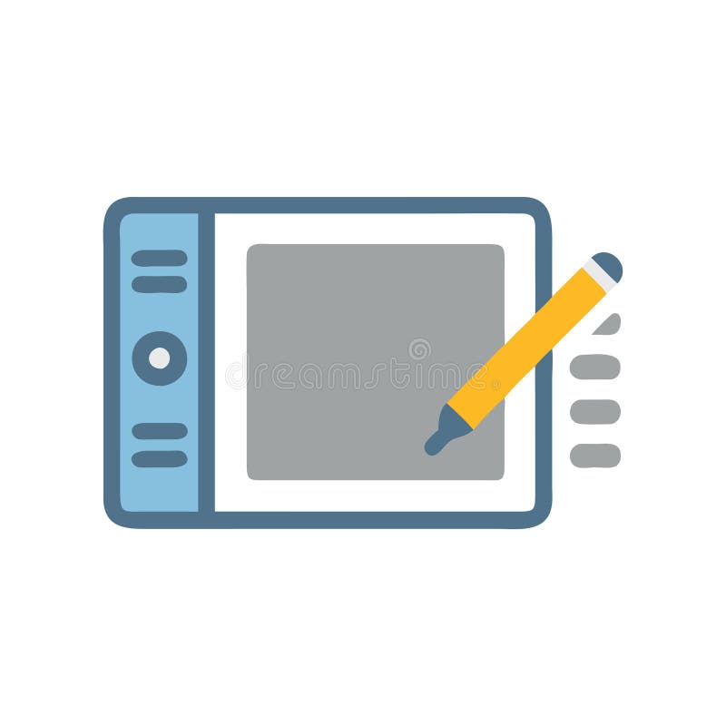Comprehensive Graphics Tablet Icon Stock Vector - Illustration of ...