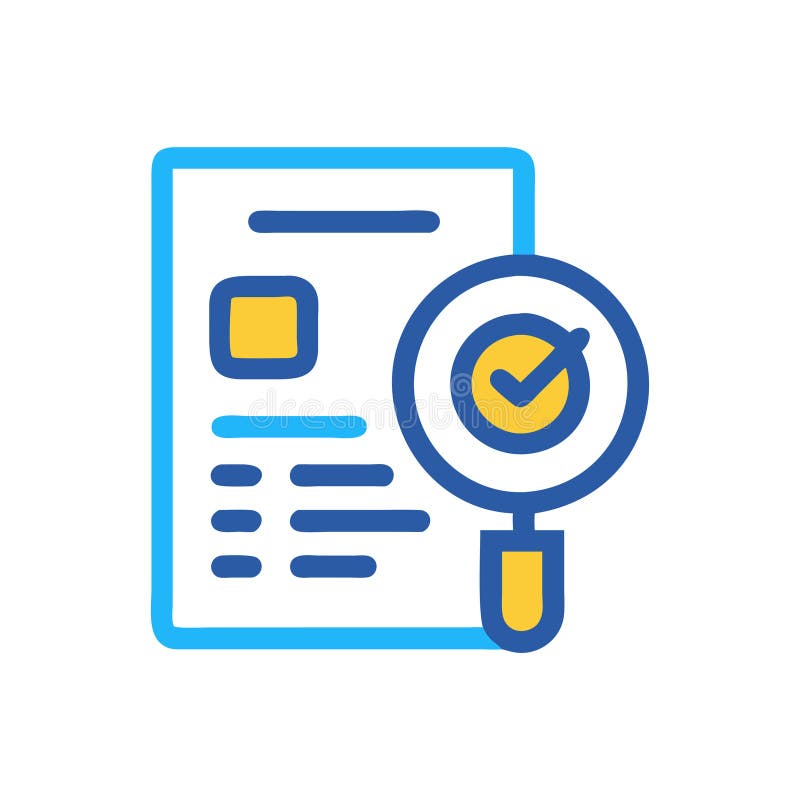 Comprehensive Security Audit Icon for Compliance Stock Illustration ...