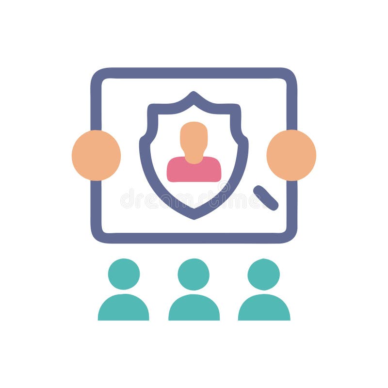 Comprehensive Icon for Identity Federation Stock Illustration ...