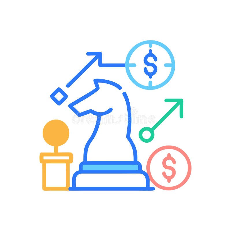 Comprehensive Business Strategy Icon Stock Vector - Illustration of ...