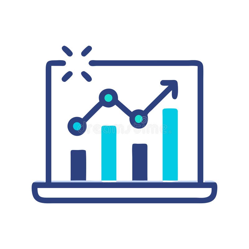 Comprehensive Business Trend Analysis Icon Stock Vector - Illustration ...