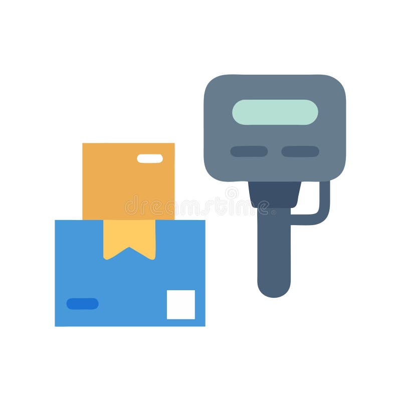 Comprehensive Package Scanner Icon Stock Illustration - Illustration of ...
