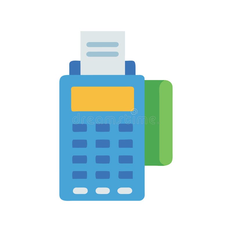 Comprehensive POS Machine Icon Stock Vector - Illustration of database ...