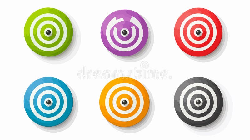 Target Destination Icon Set Sniper Aim Illustration Stock Vector ...