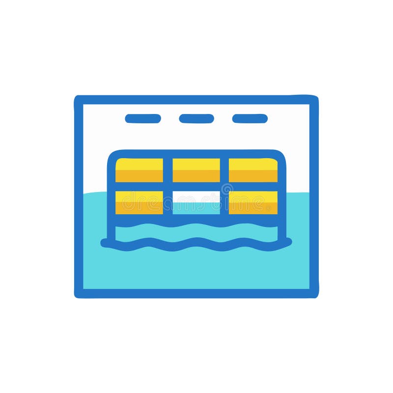 Comprehensive Storage Pool Icon Stock Vector - Illustration of ...