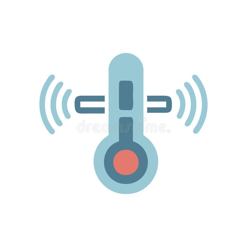 Comprehensive Temperature Sensor Icon Stock Illustration - Illustration ...