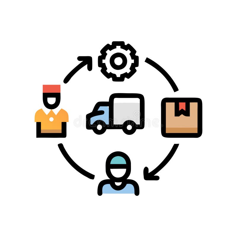 Comprehensive Icons for Service Delivery Management Stock Vector ...