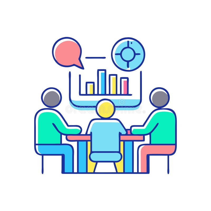 Comprehensive Icons for Stakeholder Meeting Management Stock Vector ...