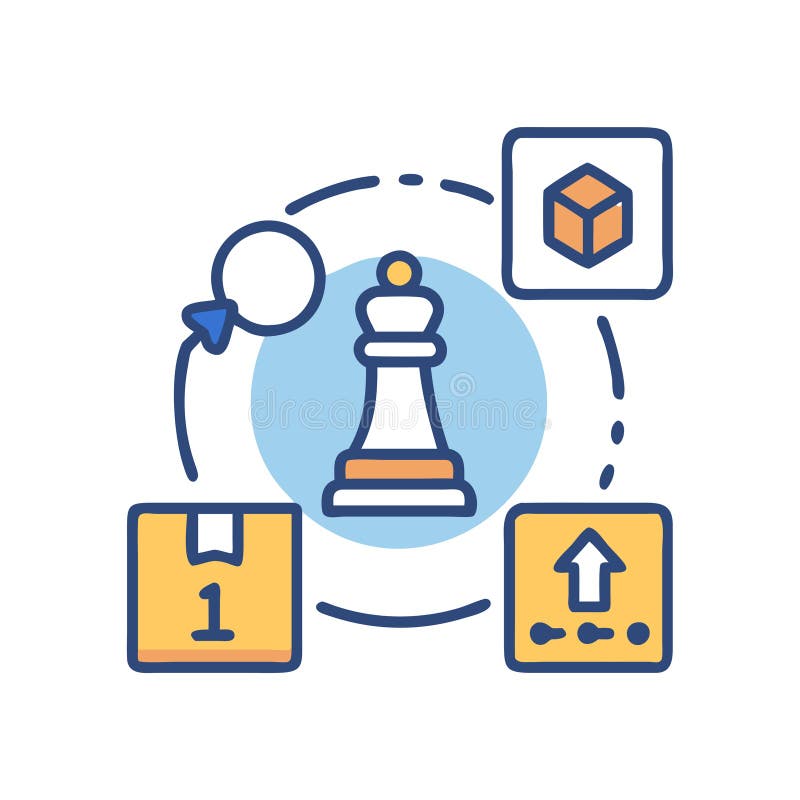 Comprehensive Icons for Supply Chain Strategy Formulation Stock Vector ...