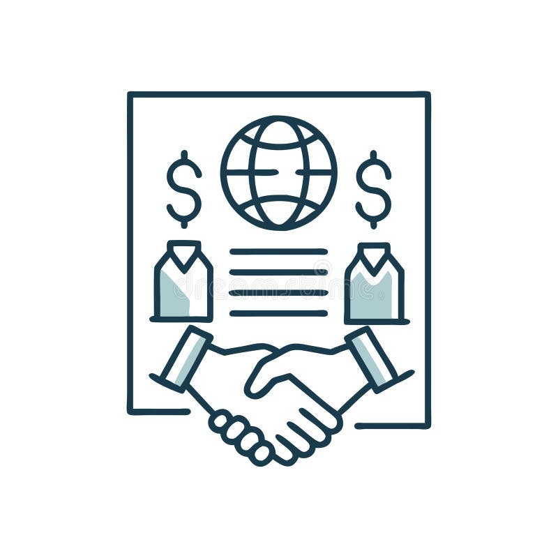 Comprehensive Icons for Trade Agreement Strategies Stock Vector ...