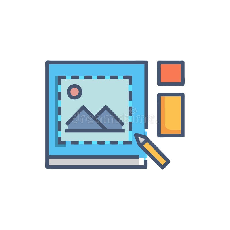 Comprehensive Image Editor Icon for Graphics Stock Photo - Illustration ...