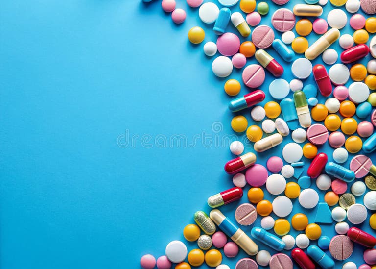 Comprehensive Collection of Round Pills Tablets and Capsules a TopDown ...