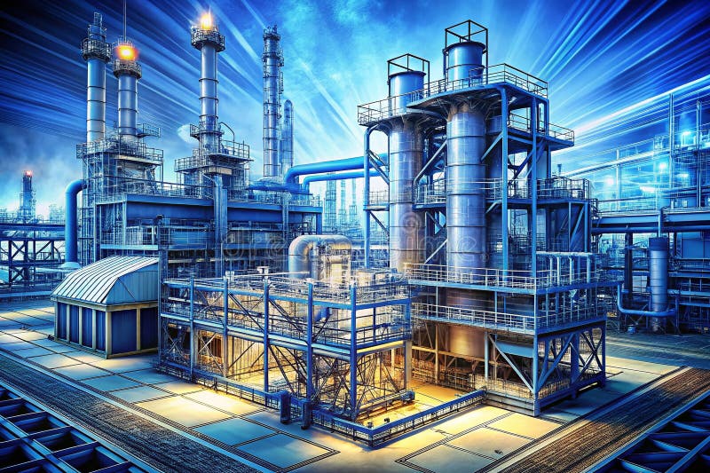 Comprehensive Industrial Complex Blueprint a Detailed Engineering and ...