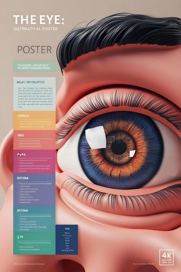 A Comprehensive Infographic on the Eye, Highlighting Each Component and ...