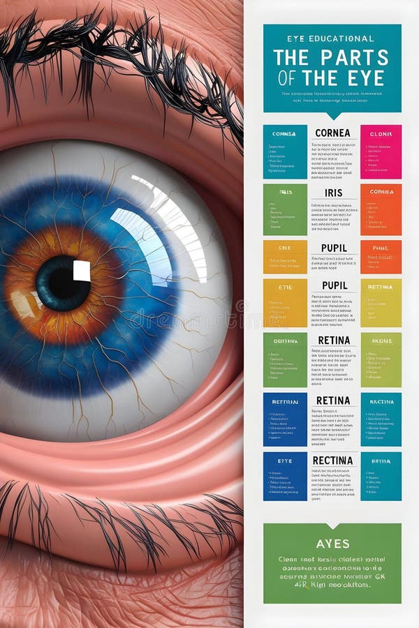 A Comprehensive Infographic on the Eye, Highlighting Each Component and ...