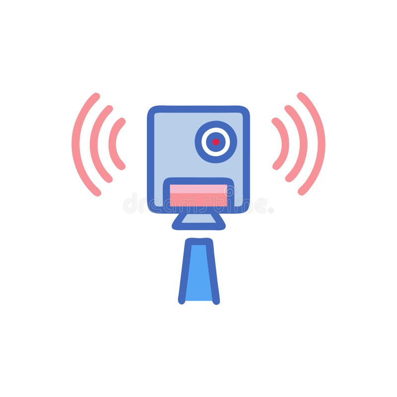 Comprehensive Infrared Sensor Icon Illustration Stock Illustration ...