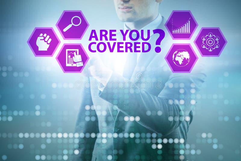 Comprehensive Insurance Concept with Question Stock Image - Image of ...