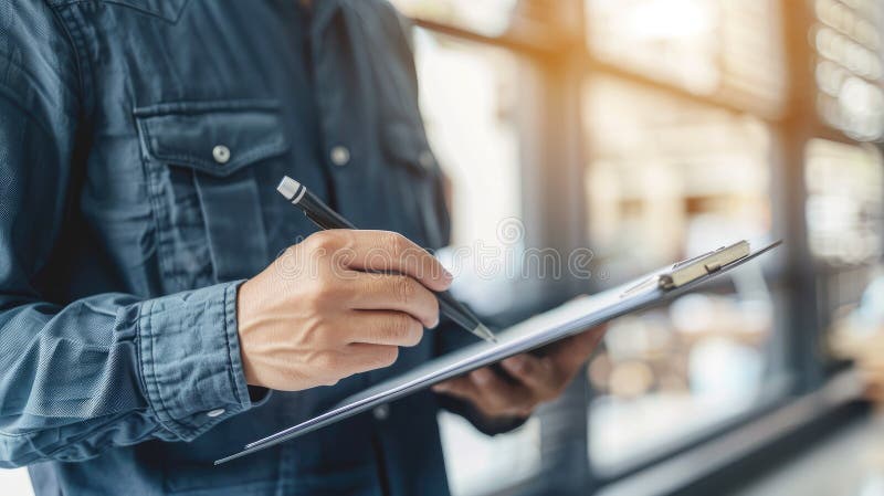 Comprehensive Insurance Policy Review, Person Holding Highlighted ...