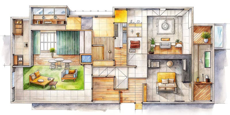 Proposed Floor Plan Stock Illustrations – 14 Proposed Floor Plan Stock ...