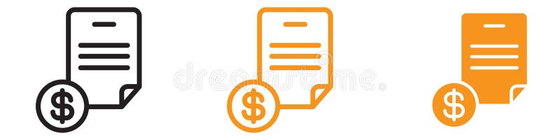 Comprehensive Invoice Icon for Accounting and Billing Graphics ...