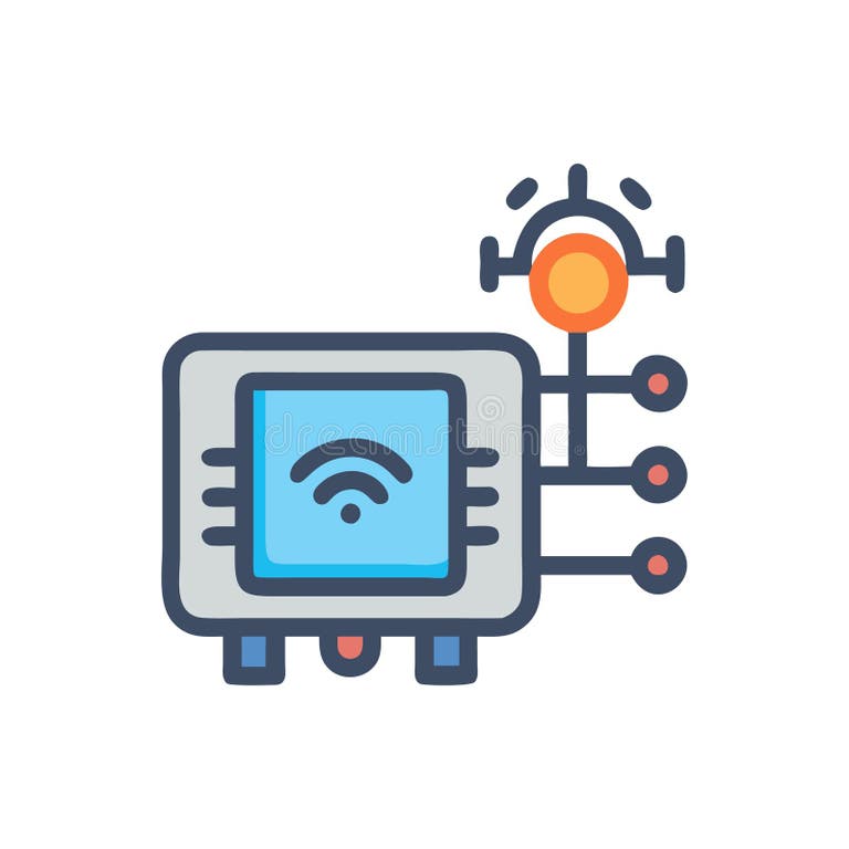 Comprehensive IoT Device Icon for Smart Management Stock Image ...