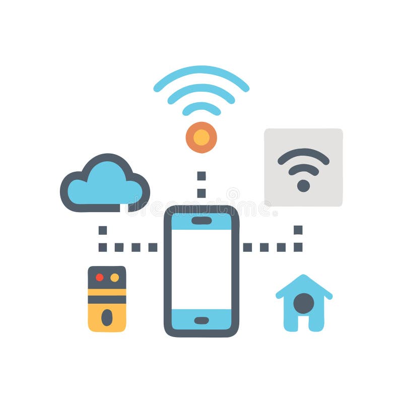 Comprehensive IoT Icon for Smart Home Stock Vector - Illustration of ... Comprehensive IoT Icon for Smart Home Stock Vector - Illustration of ...