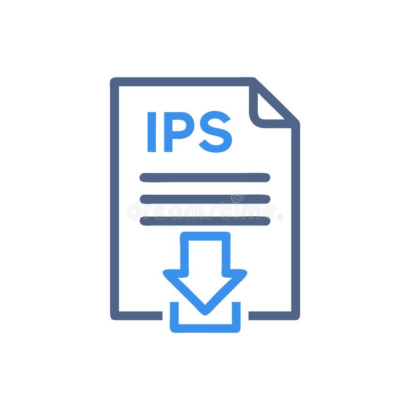 Comprehensive IPS Icon for Risk Management Stock Image - Illustration ...