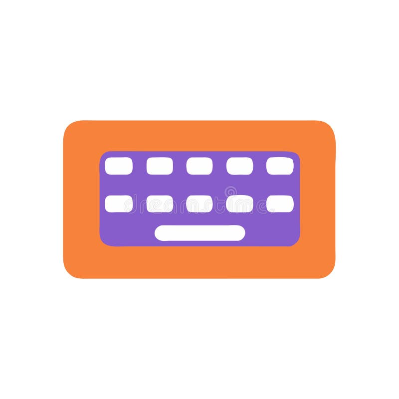 Comprehensive Keyboard Key Icon for Technology Stock Illustration ...