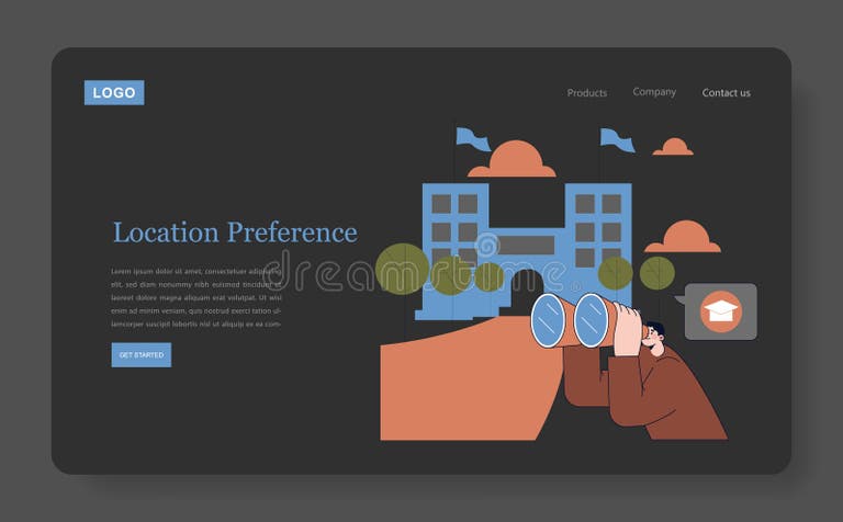 A Comprehensive Location Preference Visualization Stock Vector ...