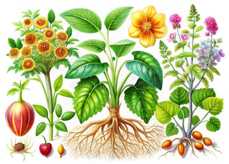 Comprehensive Microscopic Illustration of a Plant Cell a Detailed ...