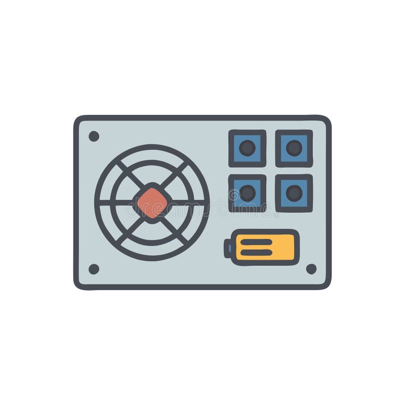 Comprehensive Modular PSU Icon for Devices Stock Vector - Illustration ...