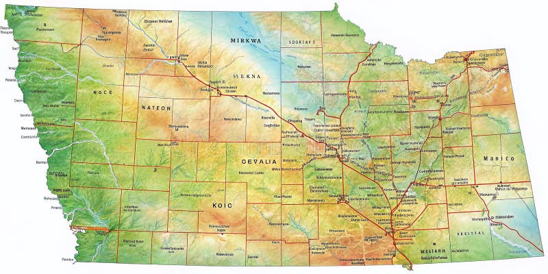 Comprehensive Nebraska State Map Detailed Geographic Overview with ...