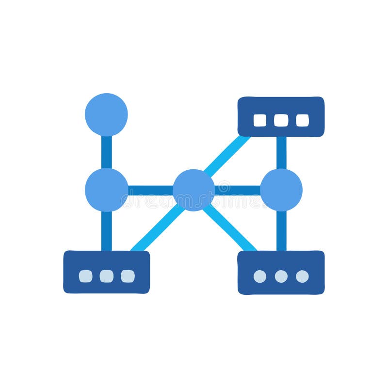 Comprehensive Network Bridge Icon for Solutions Stock Illustration ...