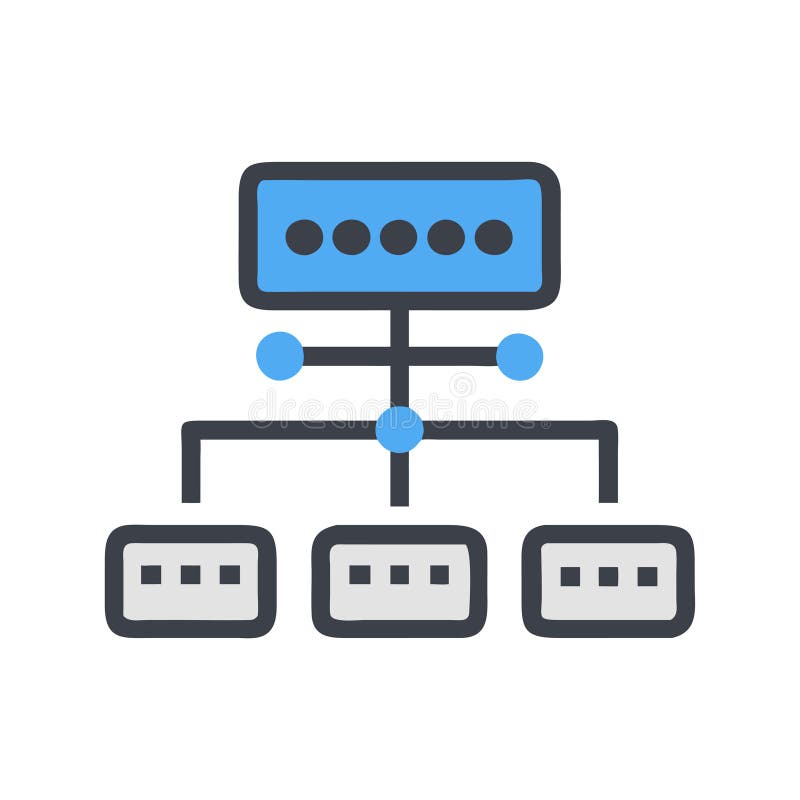 Comprehensive Network Switch Icon for Networking Stock Illustration ...