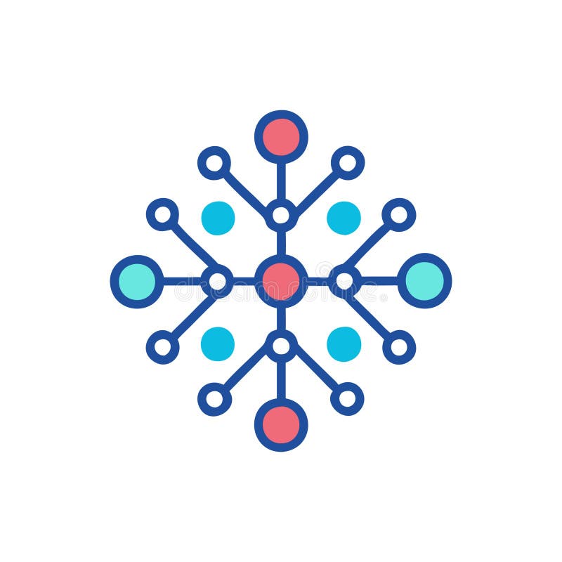 Comprehensive Neural Network Icon Stock Image - Illustration of system ...