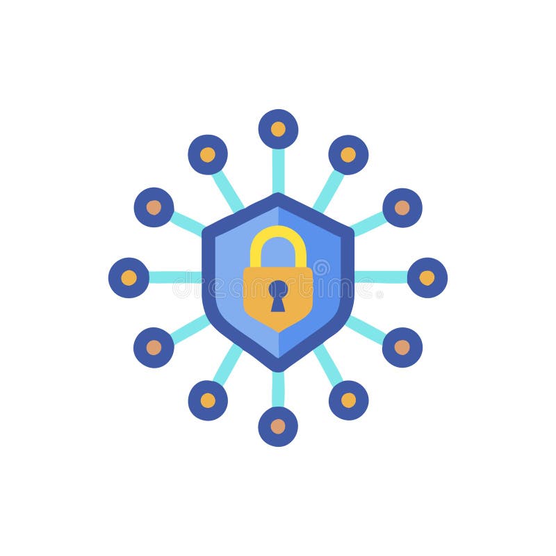 Comprehensive NIST Cybersecurity Icon Stock Image - Illustration of ...