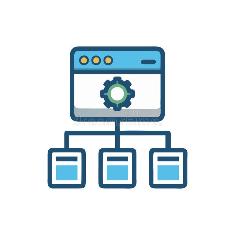 Comprehensive Operating System Icon Stock Photo - Illustration of ...