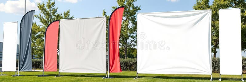 Comprehensive Outdoor Banner Mockup Stock Illustrations – 4 ...