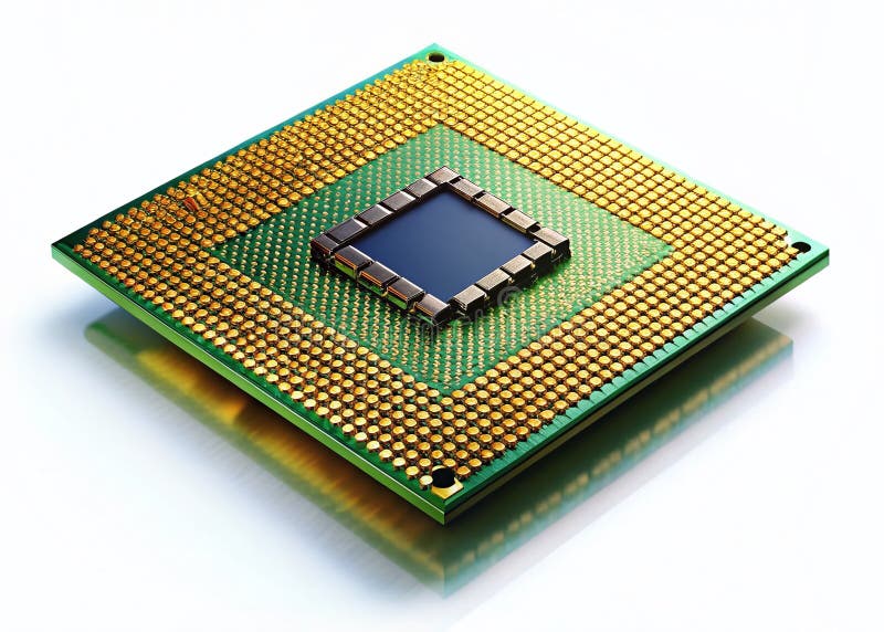 A Comprehensive Panoramic View of a Modern Processor Mockup Detailed ...