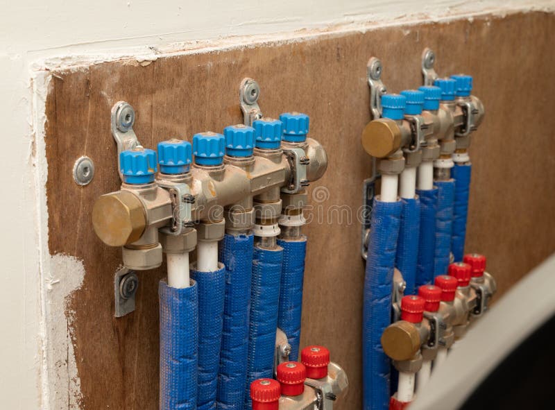 A Comprehensive Piping System Featuring Valves and Connections To ...