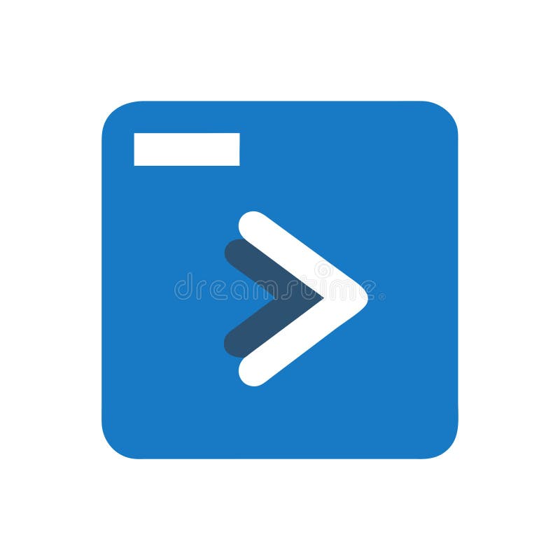 Comprehensive PowerShell Icon for Scripting Stock Vector - Illustration ...