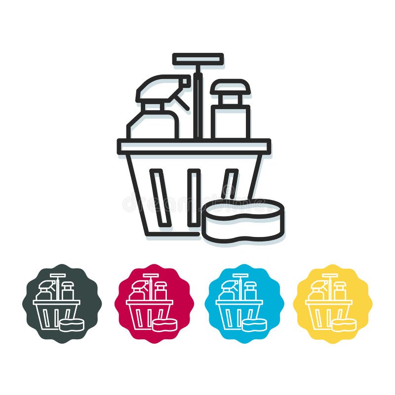 Comprehensive Premise Cleaning - Protective Measures - Icon Stock ...